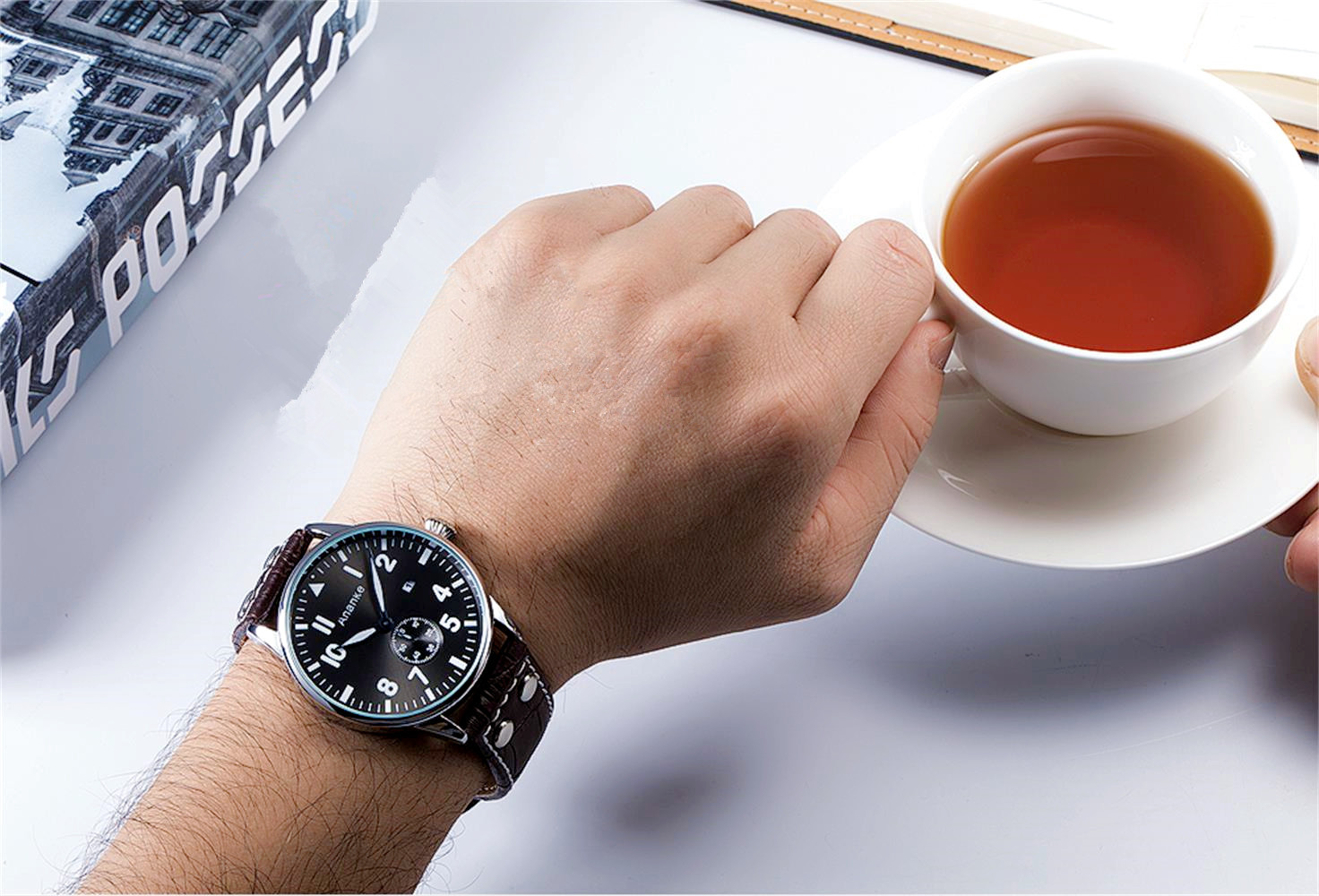 阿南刻ANANKE男士运动手表 跨境爆款真皮表带防水石英表批发WATCH-阿里巴巴