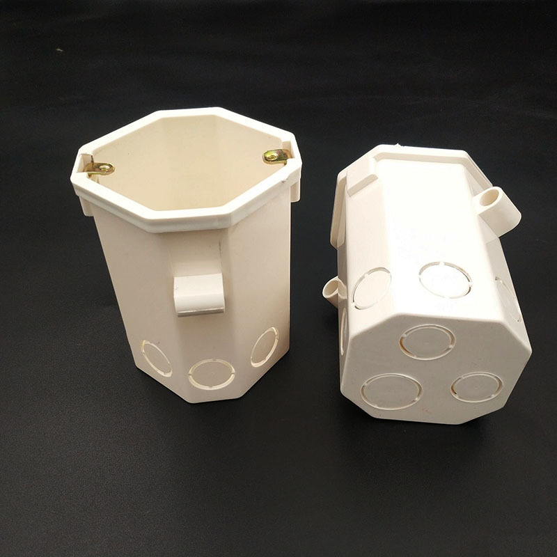 PVC八角灯头盒5 6 78/10/11/12公分塑料底盒接线暗装工厂掌柜推荐-阿里巴巴
