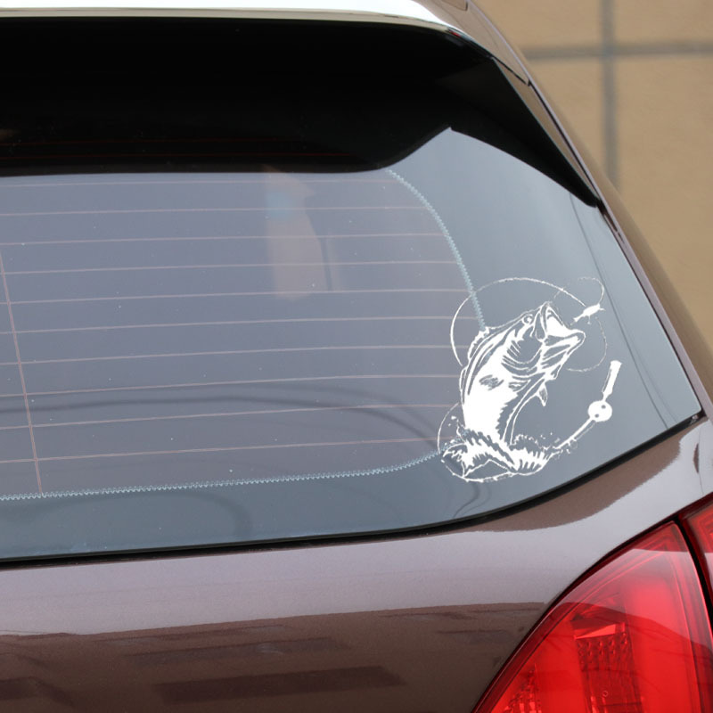J-269 Bass Fish Car Sticker 个性钓鱼车贴 可来图订做-阿里巴巴