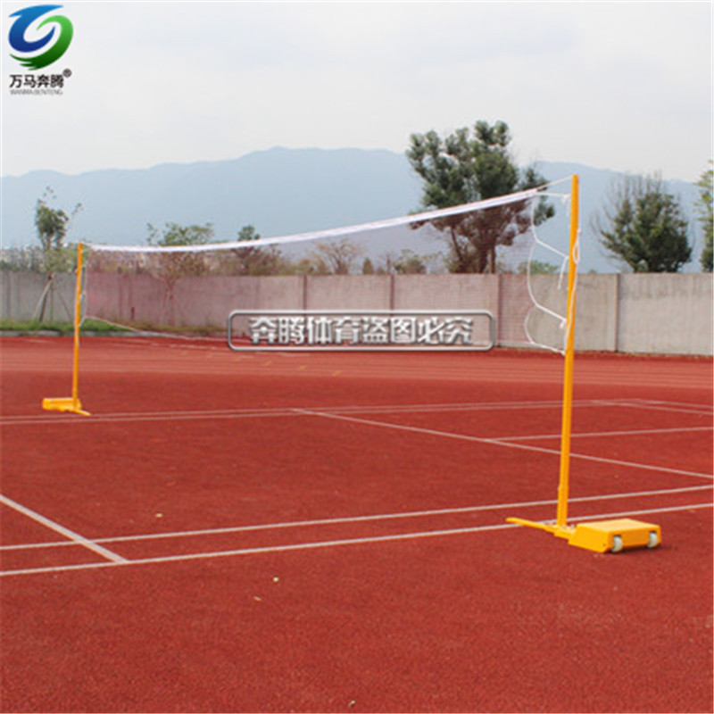 铸铁羽毛球架_移动式全铸铁羽毛球架 羽毛球柱 高档室内外球馆用送球网 - 阿里巴巴