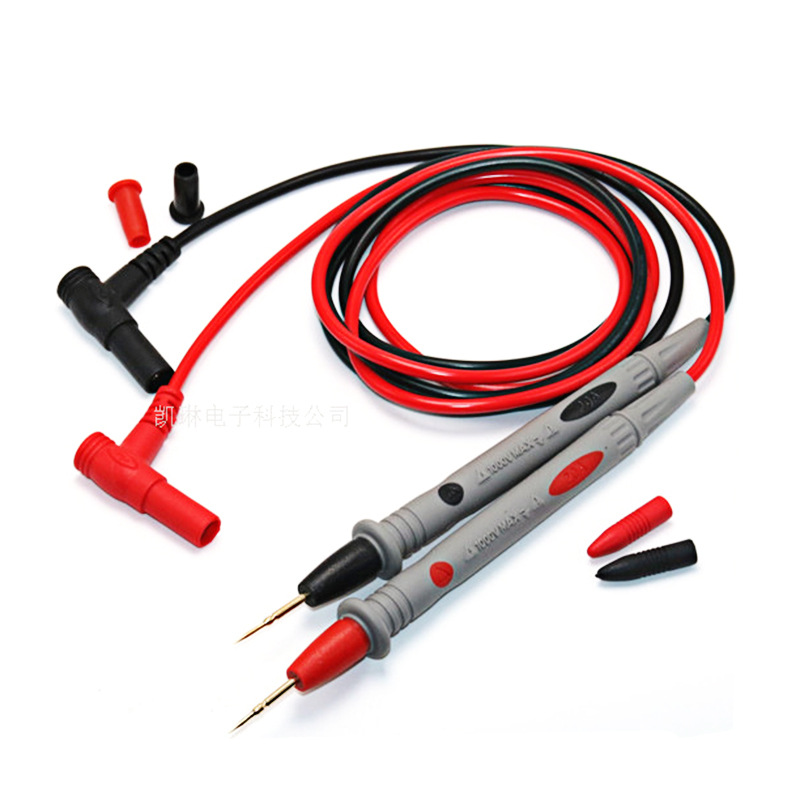 硅胶表笔线 万用表笔笔线20A特尖表笔通用型数字万用表笔测试线-阿里巴巴