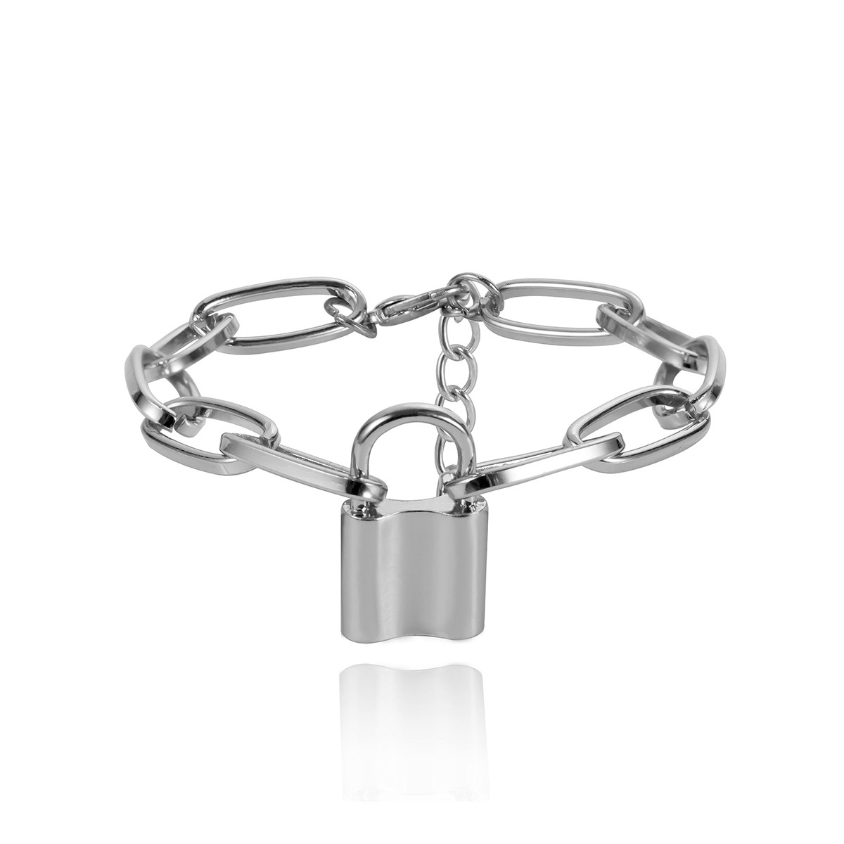 Womens lock plating alloy Bracelets & Bangles XR190506120371