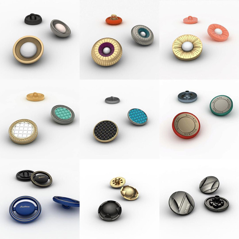 Button manufacturers wholesale button metal brand zinc alloy four ...