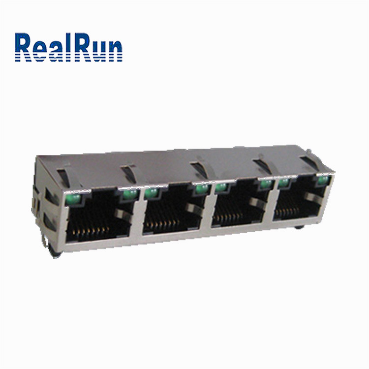 厂家批销大量供应RJ45插头 四口 8P/10P4C网络端口水晶插孔连接器-阿里巴巴