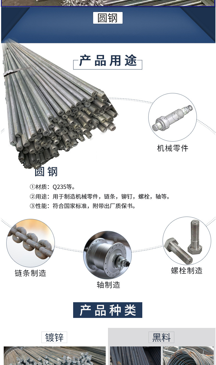 供应 镀锌圆钢 Q235 8 10 12 工地避雷接地镀锌圆钢 工厂批发-阿里巴巴
