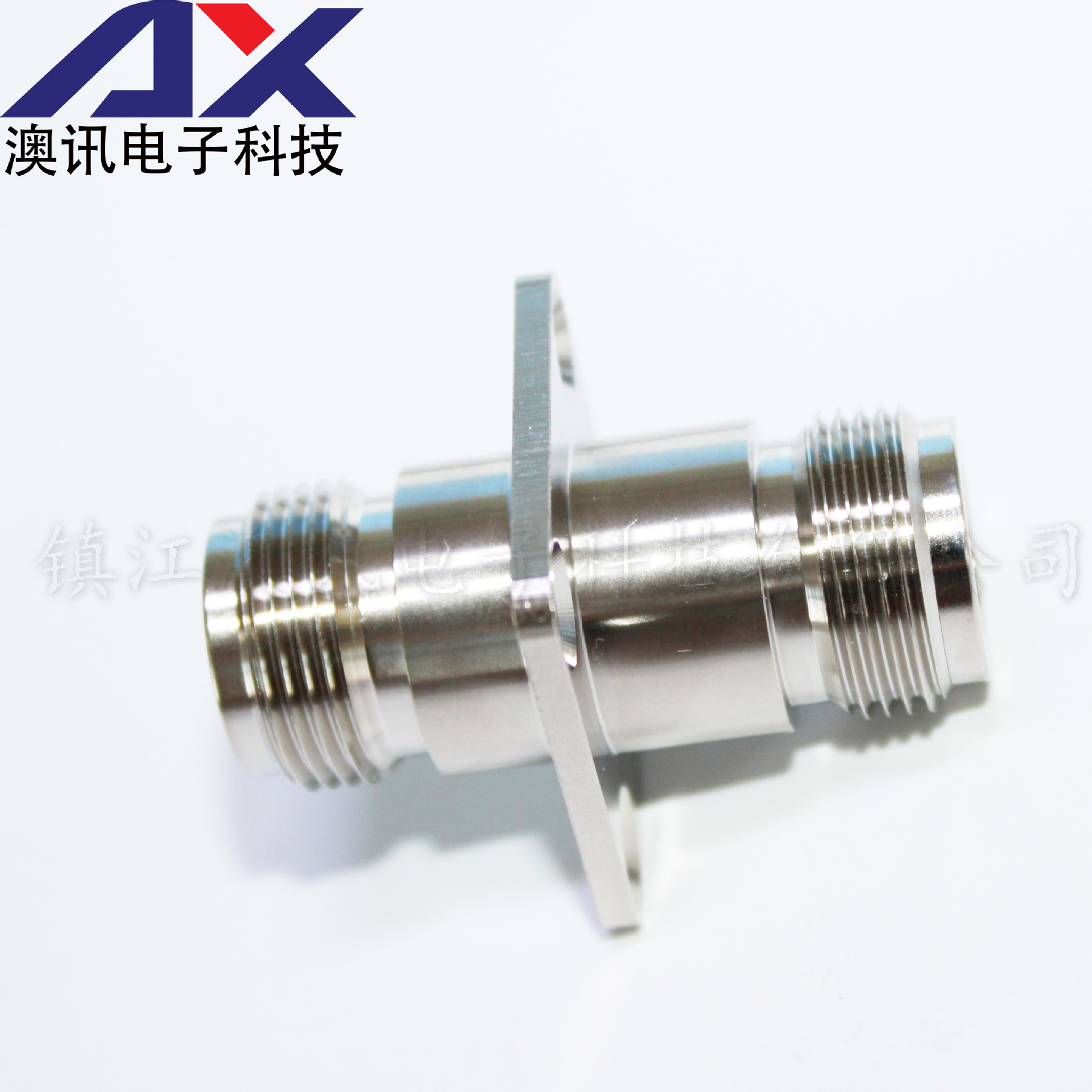 射频同轴转接器N-KKF法兰方板N母头转N母头50欧N型母头双通转接器-阿里巴巴