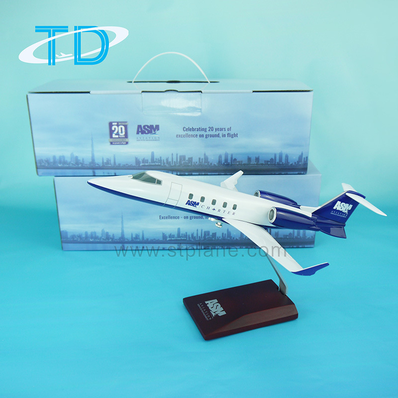 树脂飞机模型仿真 庞巴迪公务机里尔60 Learjet 60 航空模型-阿里巴巴