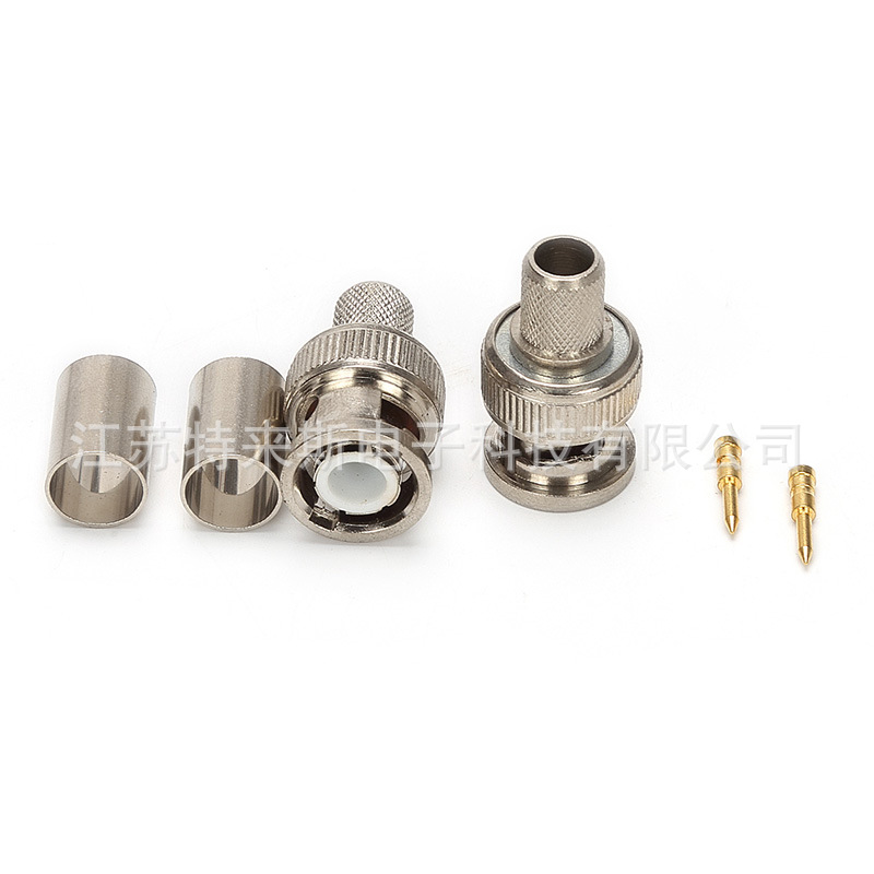 全铜bnc-c-j5压接 50-5内螺内针 bnc公头 接RG6/LMR300电缆 50欧-阿里巴巴