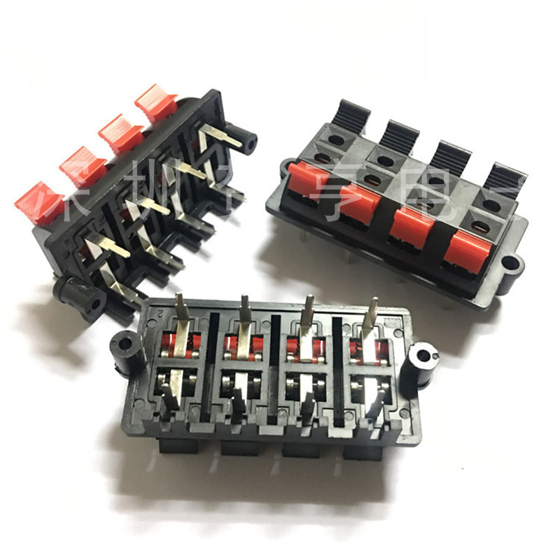 WP8-3音箱接线柱 音响接线端子线夹2排4位测试夹子2位接线端子-阿里巴巴