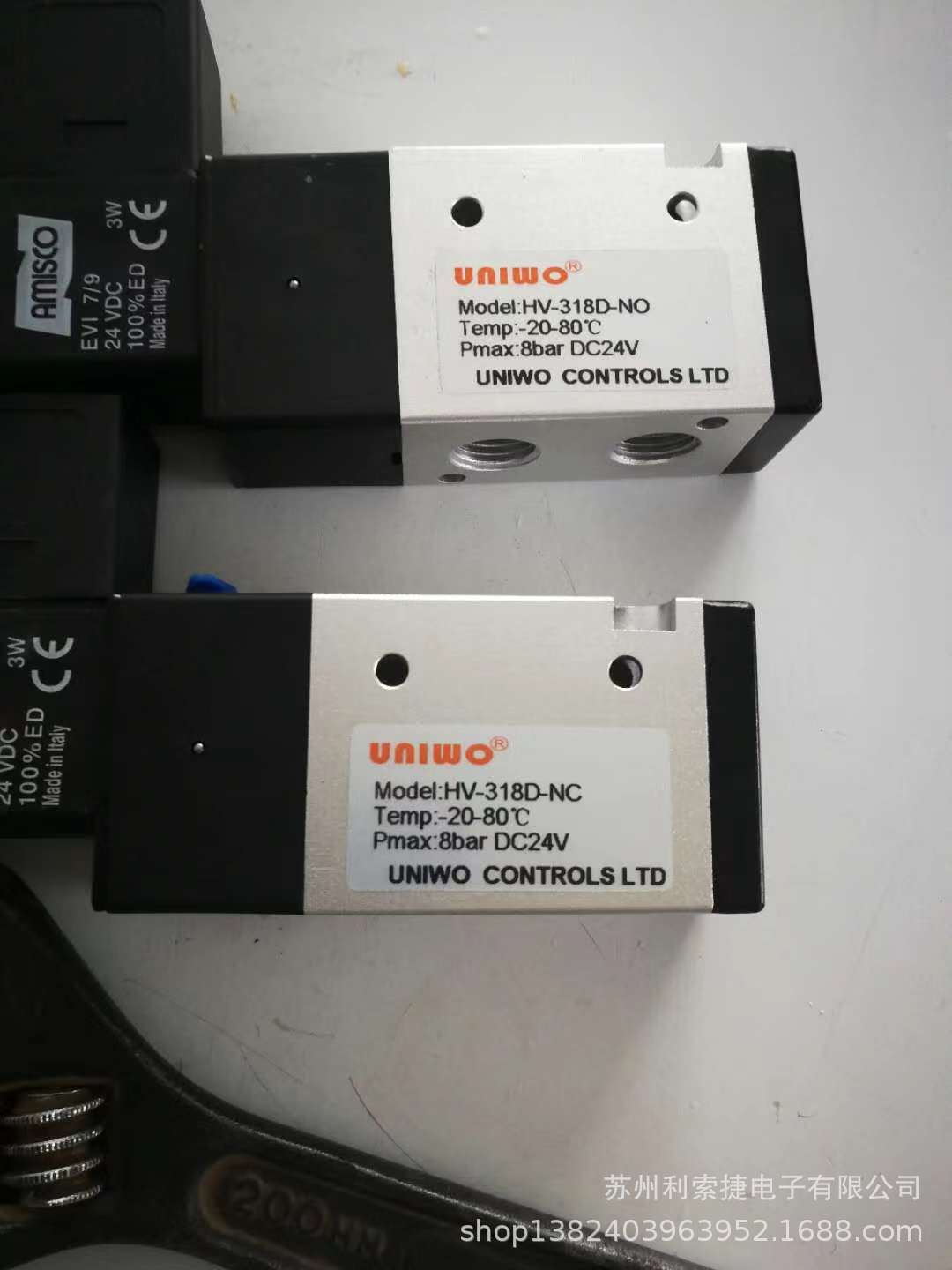 原装UNIWO 电磁阀组 HV-318D-NO+HV-318D-NC-阿里巴巴