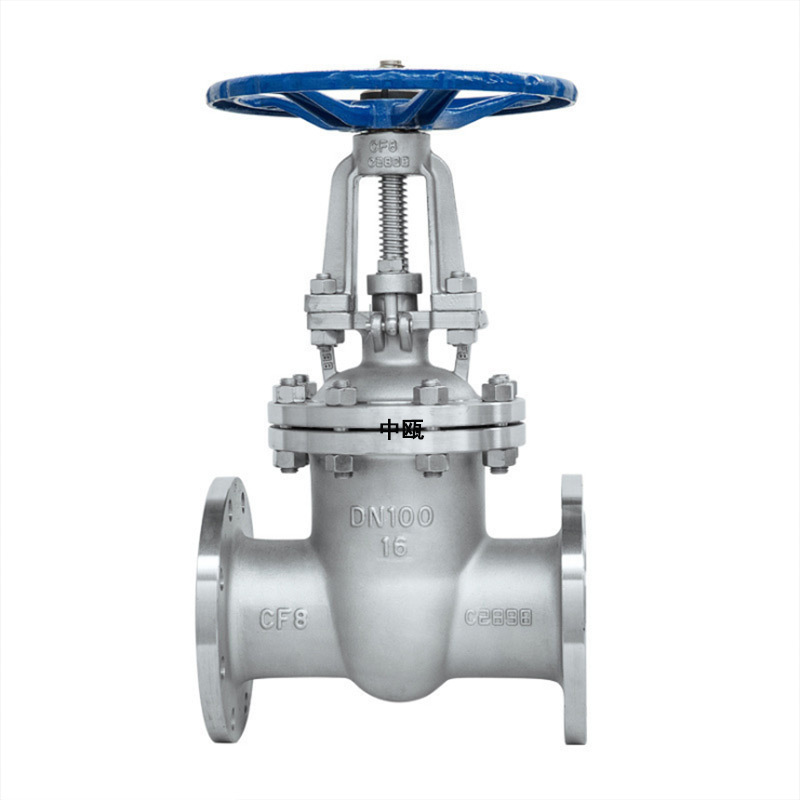 厂家直销 304不锈钢法兰闸阀Z41W-16P手动明杆闸阀开关316L DN100-阿里巴巴