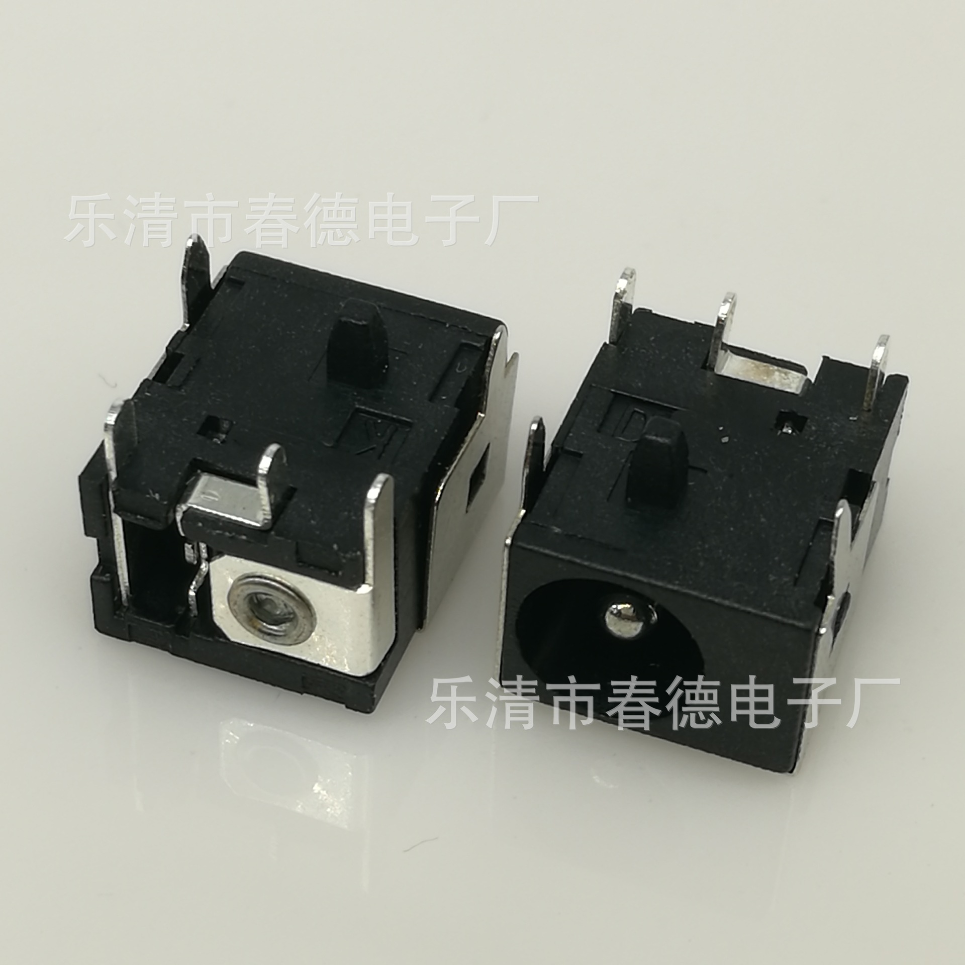 供应DC-044A电源插座5.5*2.1铜壳半包DC插座五脚插件卧式母座-阿里巴巴