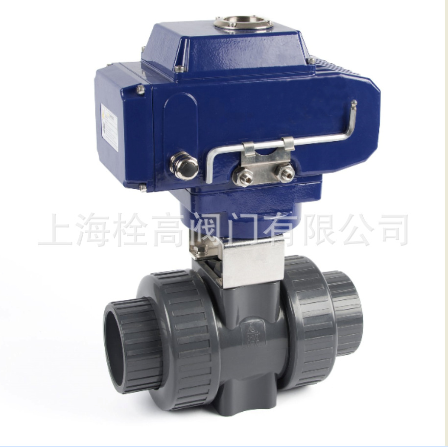 电动UPVC球阀 PVC电动球阀 Q961F-10S双活接塑料电动球阀耐 腐蚀-阿里巴巴