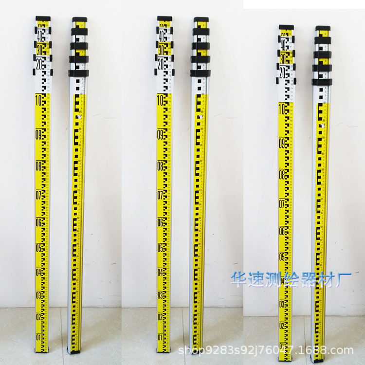 水准仪塔尺3米5米7米可伸缩标尺刻度尺5m加厚铝合金塔尺测量高精-阿里巴巴