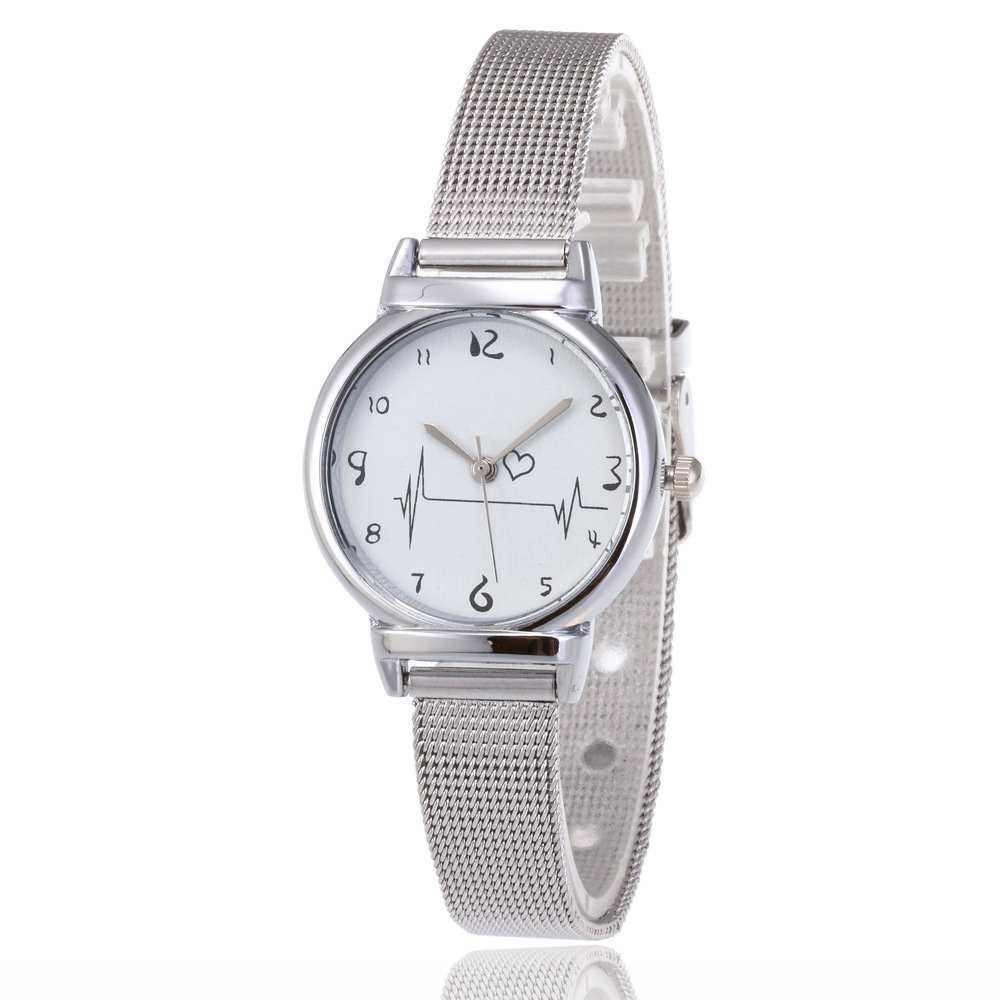 Supply Net with a small dial watch girls watch heart heart watch a ...