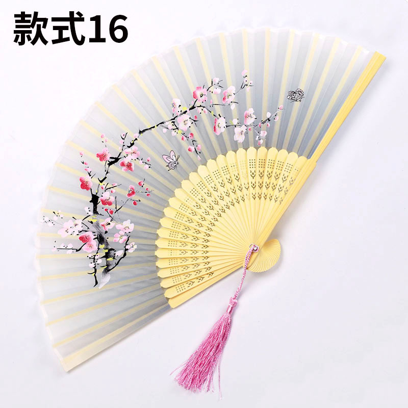 7 inch hanfu fairy dress folding fan Chinese wind female Japanese style ...