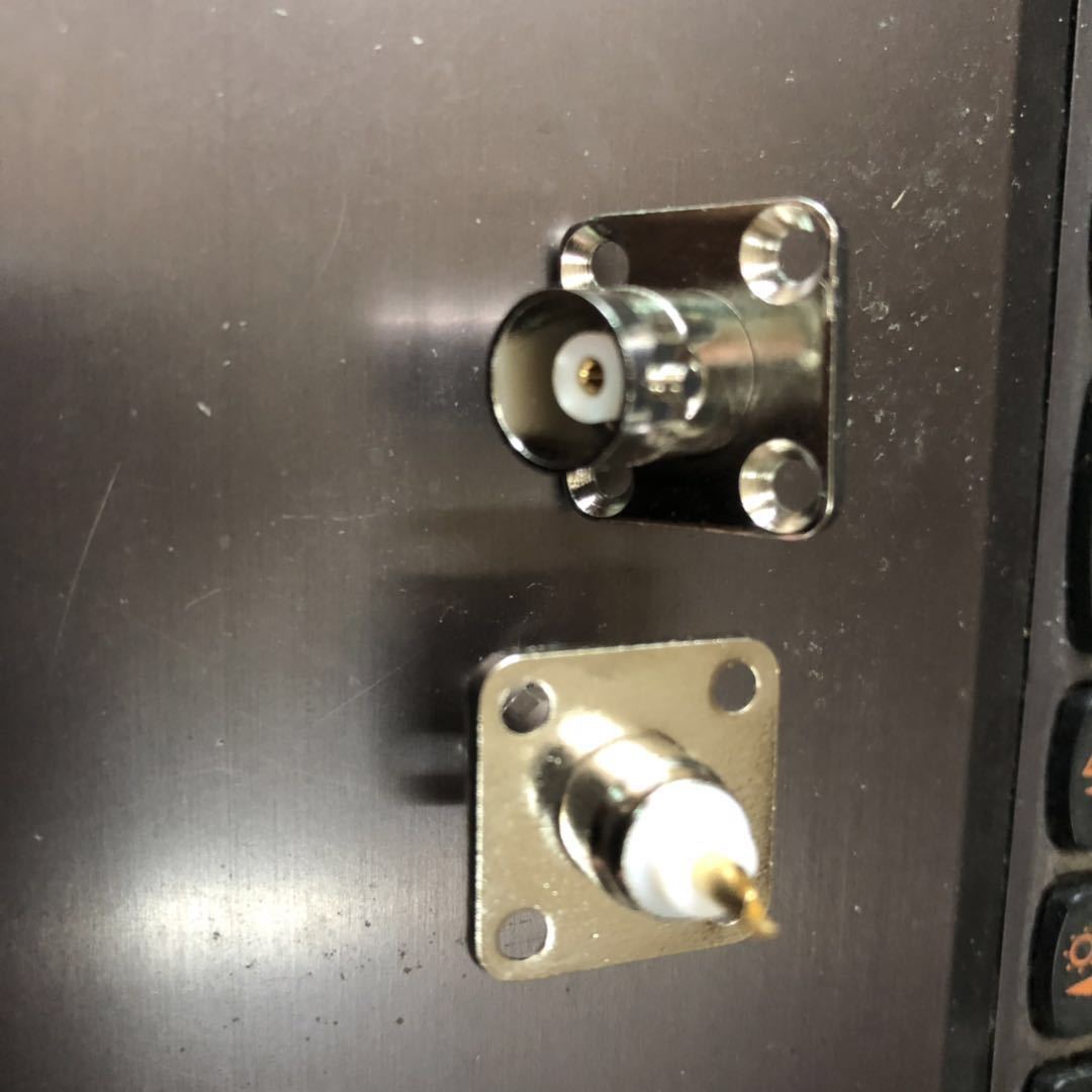 射频头同轴连接器BNC母头Q9四孔方板法兰盘母座18.5x18.5 BNC-KF-阿里巴巴