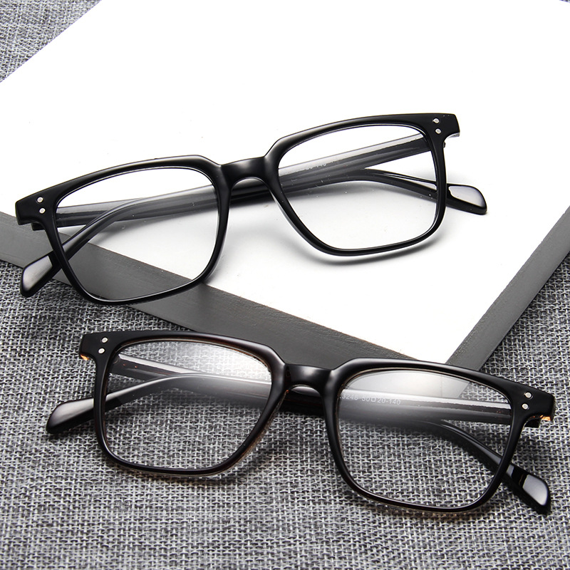 Korean retro box men's and women's spectacle frame trend midin ...