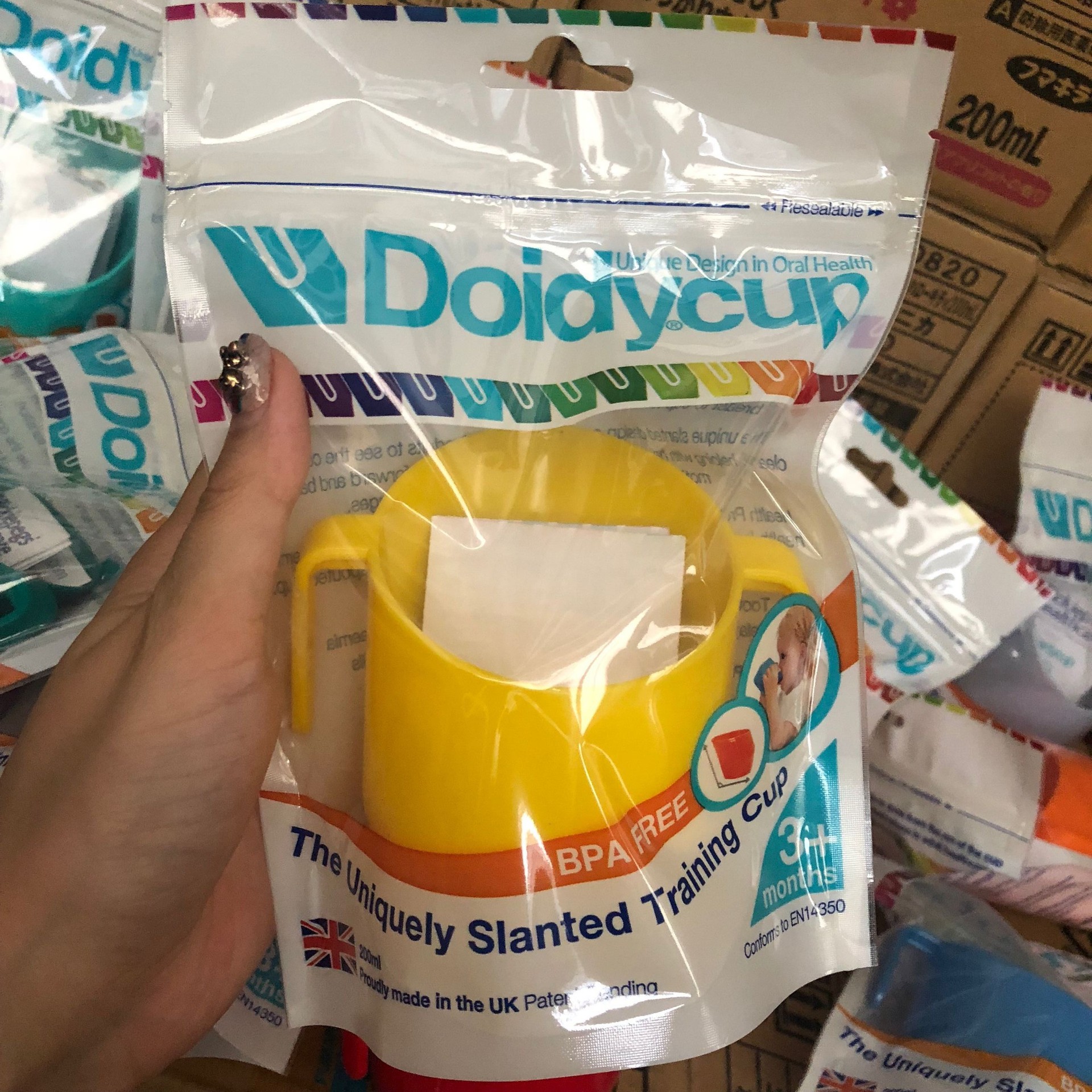 英国多迪Doidy Cup倾斜口杯带手柄宝宝训练喝水杯子学饮杯牛奶杯-阿里巴巴