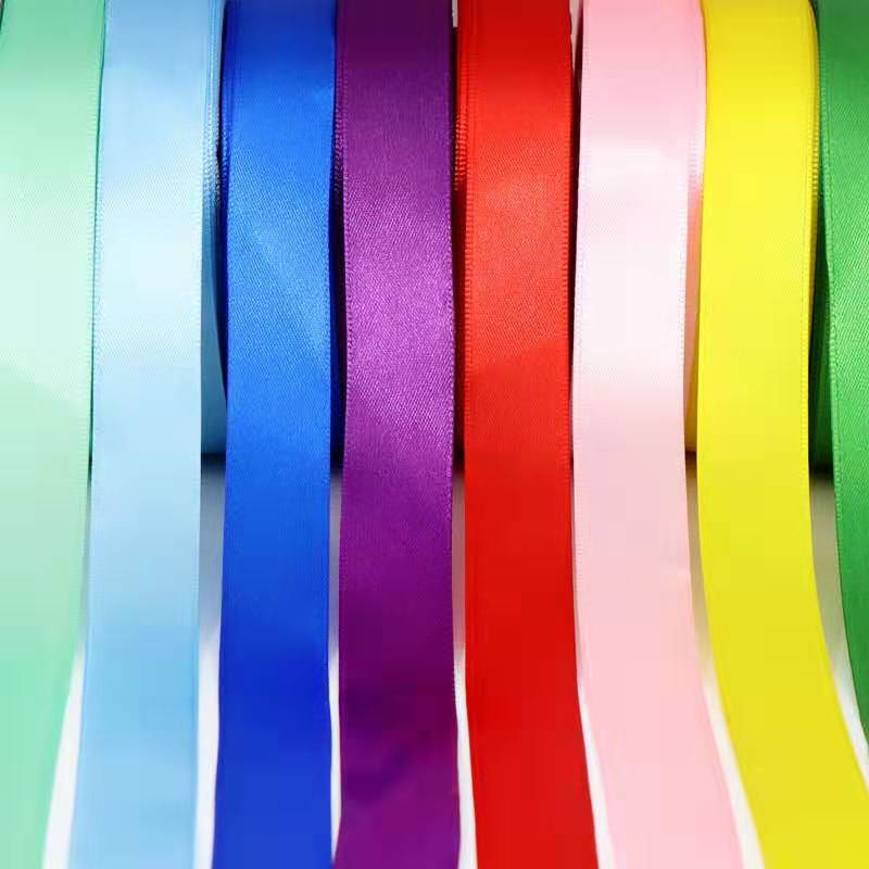 现货彩色丝带 单面涤纶缎带 丝带蝴蝶结 礼品烘焙包装捆绑彩带-阿里巴巴