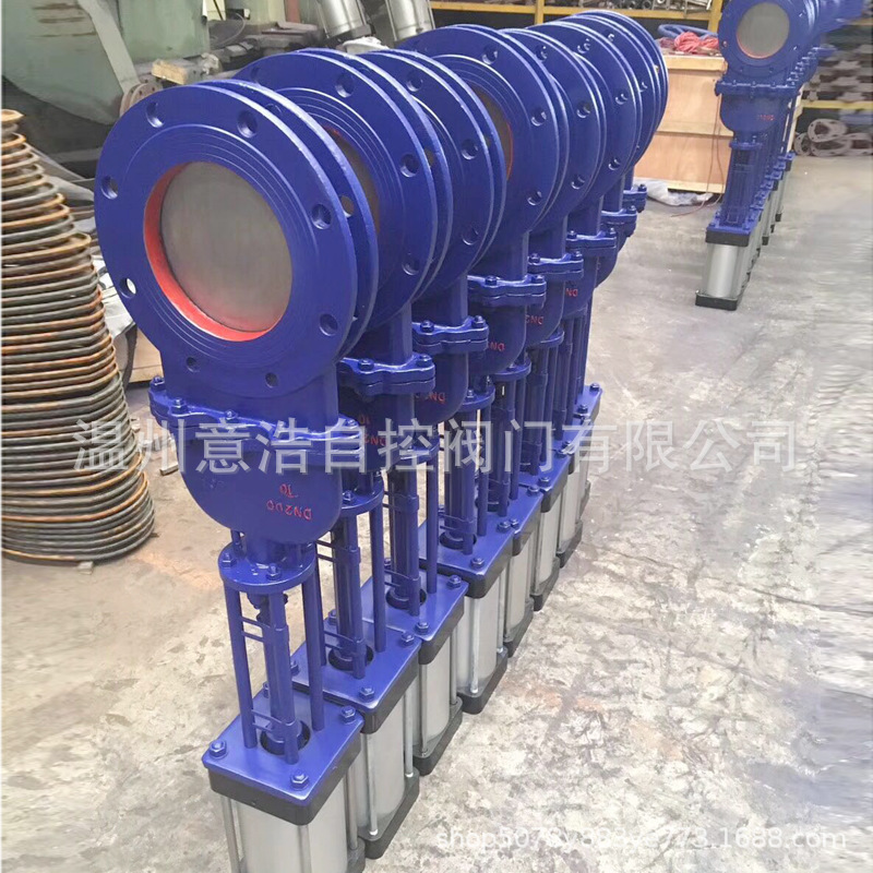 PZ673H-16C气动带手动刀型闸阀耐磨陶瓷刀闸阀手气两用浆液插板阀-阿里巴巴