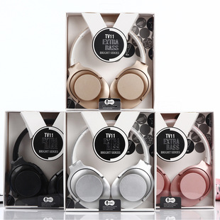 头戴式耳机工厂厂家直销新款TV11喷色插线带唛折叠式头戴式耳机-阿里巴巴