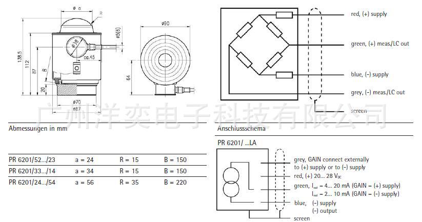德国Minebea IntecPR6201/24L,原赛多利斯PR6201/34L称重传感器-阿里巴巴