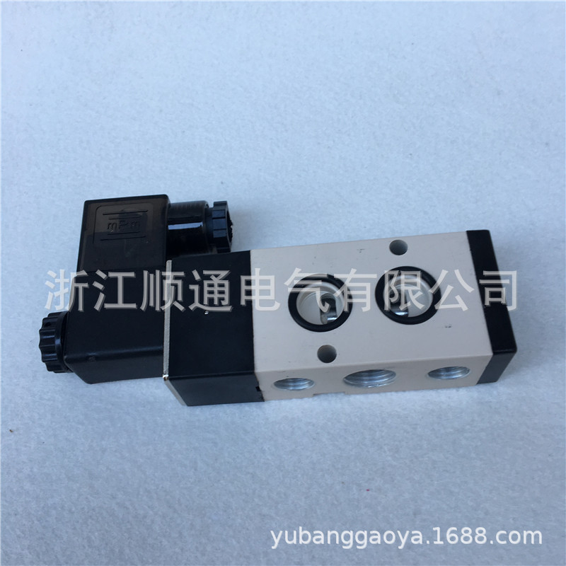 三位五通双电磁阀4M210-06 4M310-08 4M410-15电磁阀上海恒峰-阿里巴巴
