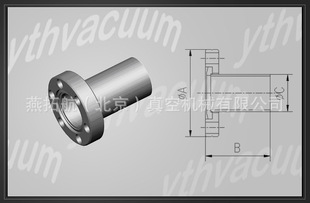 超高真空焊接法兰 CF35真空焊接法兰 短管法兰 真空法兰304不锈钢-阿里巴巴