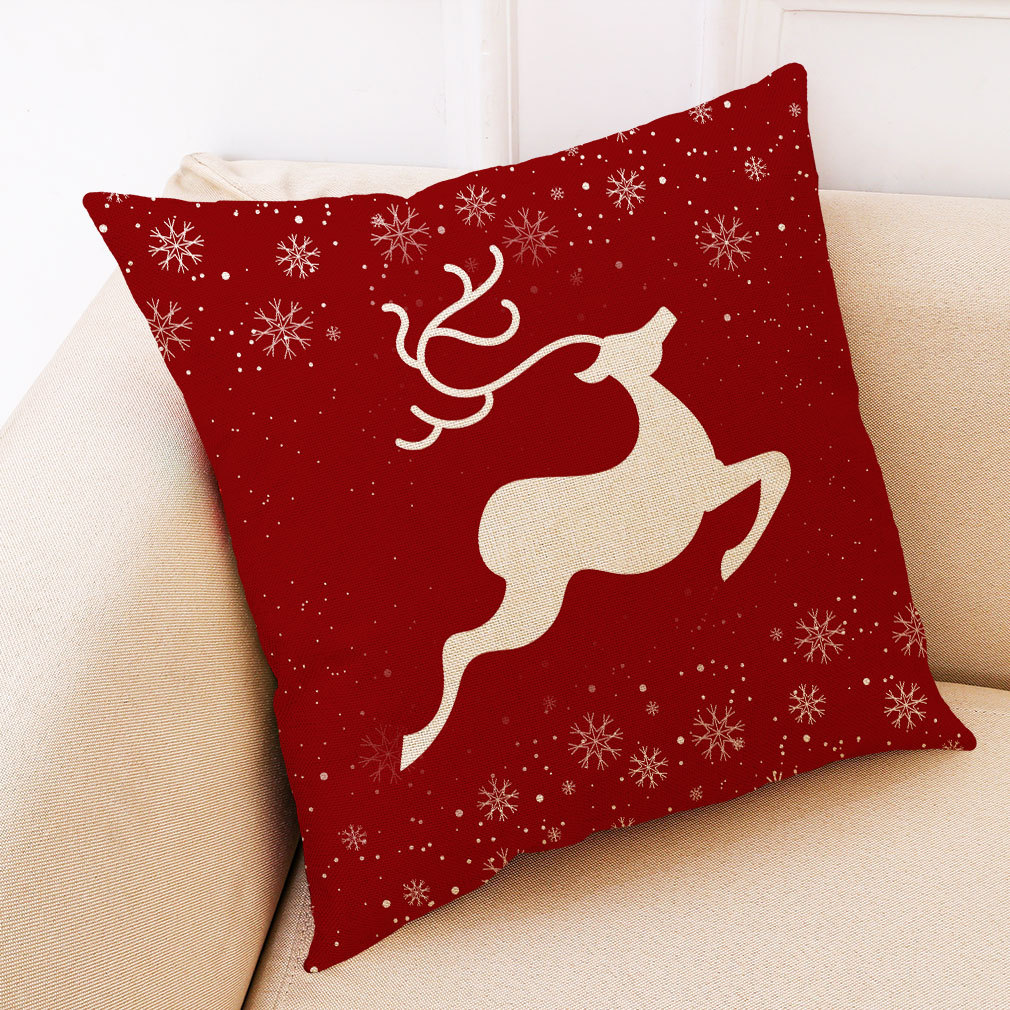 wish 亚马逊 ebay时尚圣诞节棉麻抱枕套 汽车抱枕 家居沙发靠垫采购价格、怎么样、行情市场-CCEE选品中心
