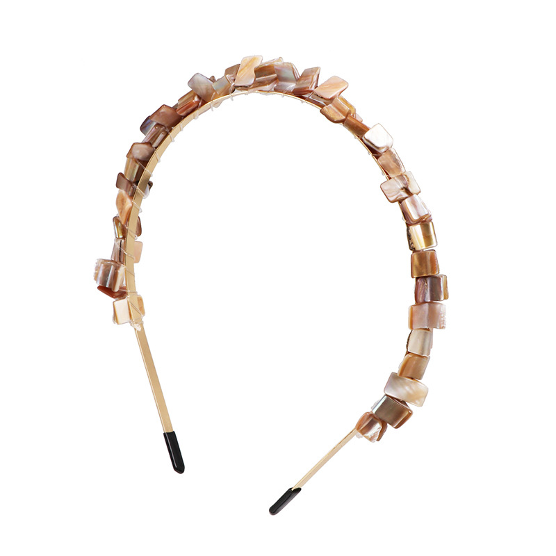 Cute candy color small stone shell headband NHJJ126530