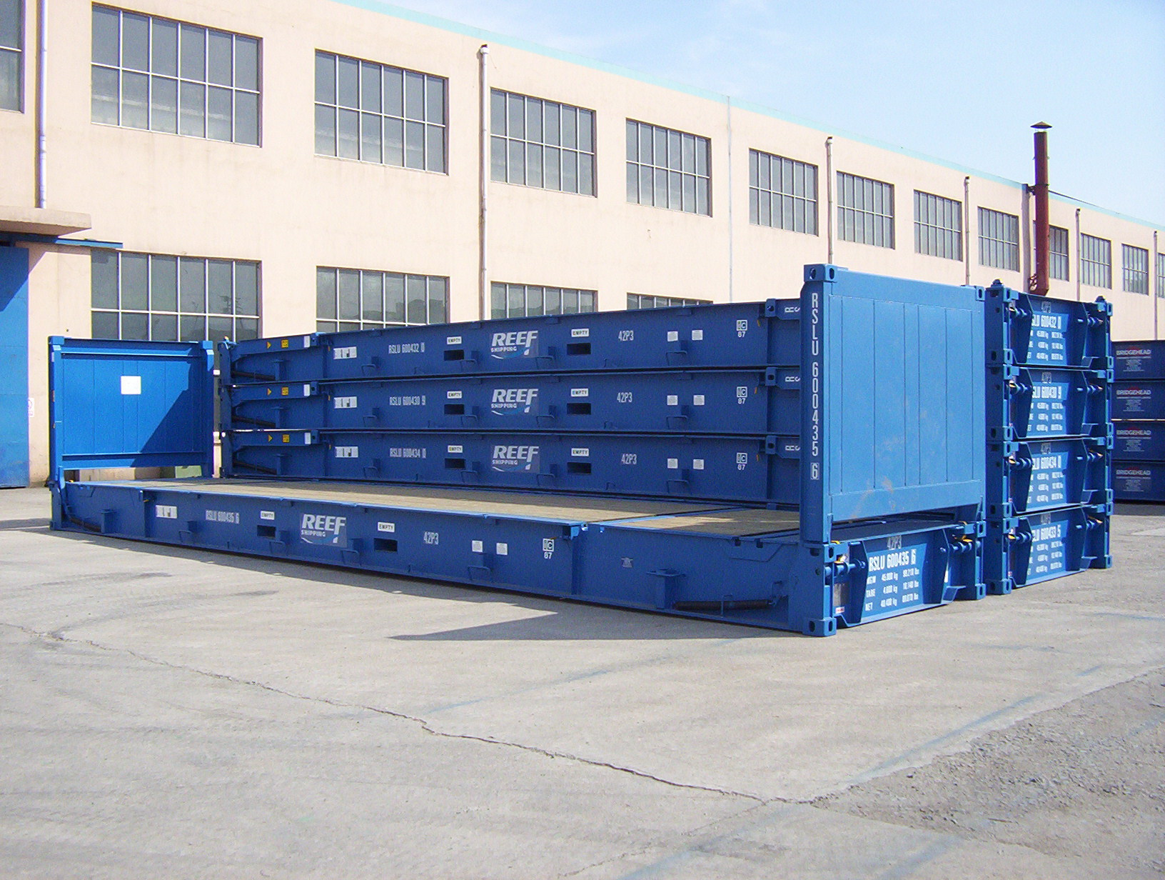 40尺折叠箱框架箱Flat rack container 特种集装箱海运外贸集装箱-阿里巴巴