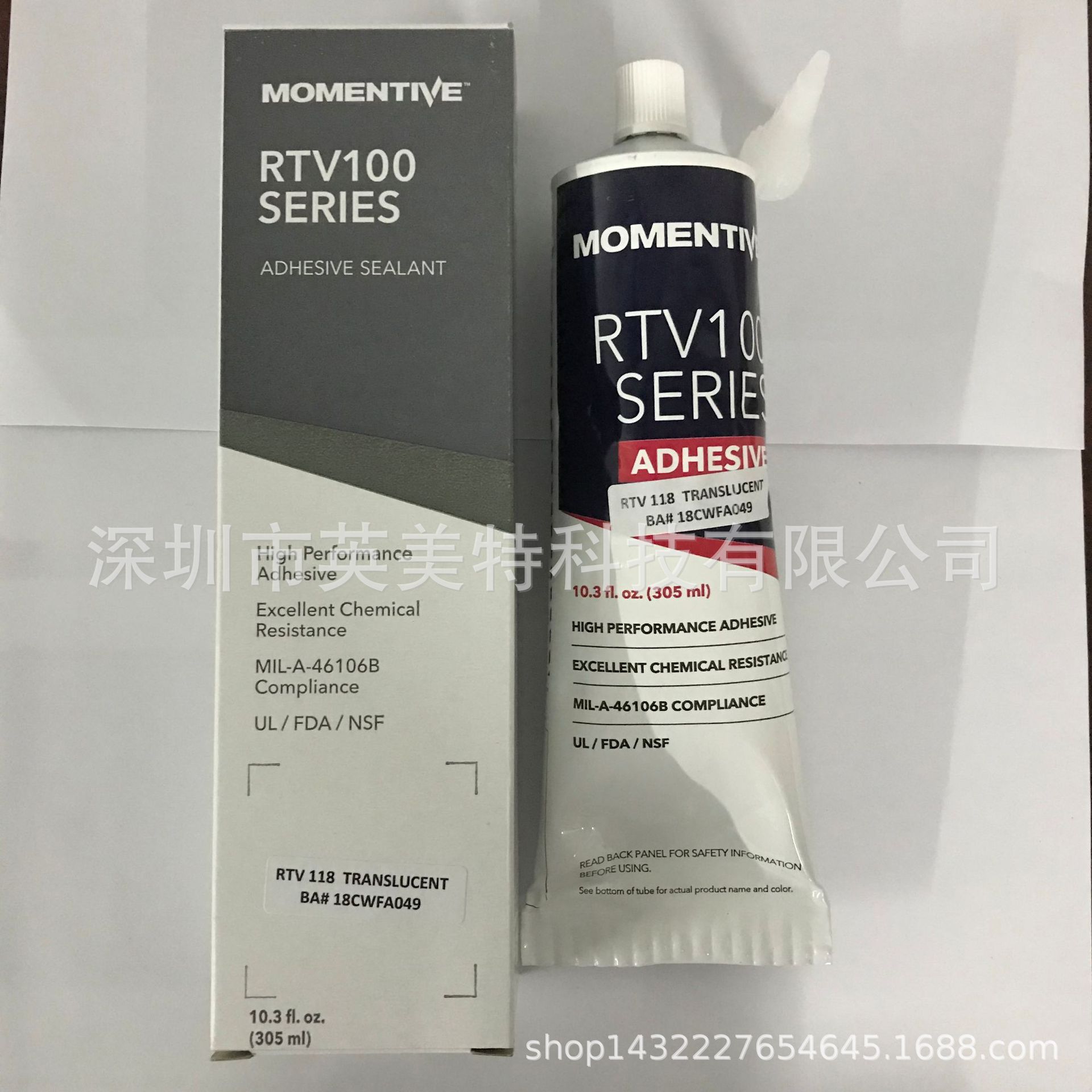 MOMENTIVE迈图RTV118 半透明食品级胶粘剂 工业薄层灌封用胶305ML-阿里巴巴