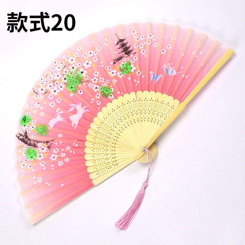7 inch hanfu fairy dress folding fan Chinese wind female Japanese style ...