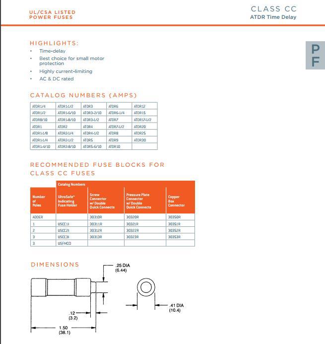 罗兰 ATDR4 600V延时型法雷法国 熔断器-阿里巴巴