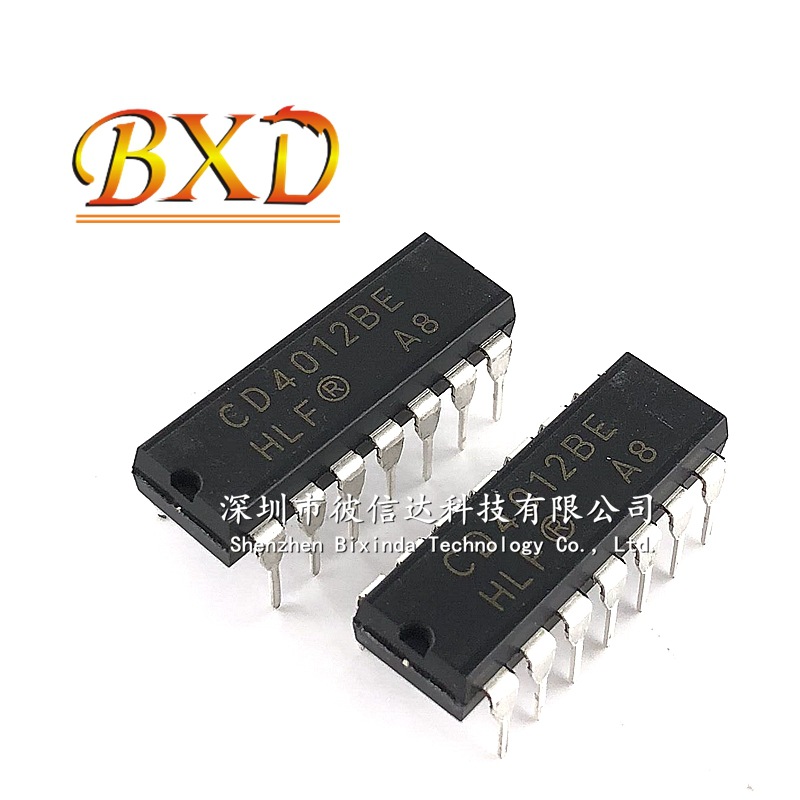 全新 CD4012BE 直插DIP-14 双4输入与非门 CD4012 芯片 逻辑IC-阿里巴巴