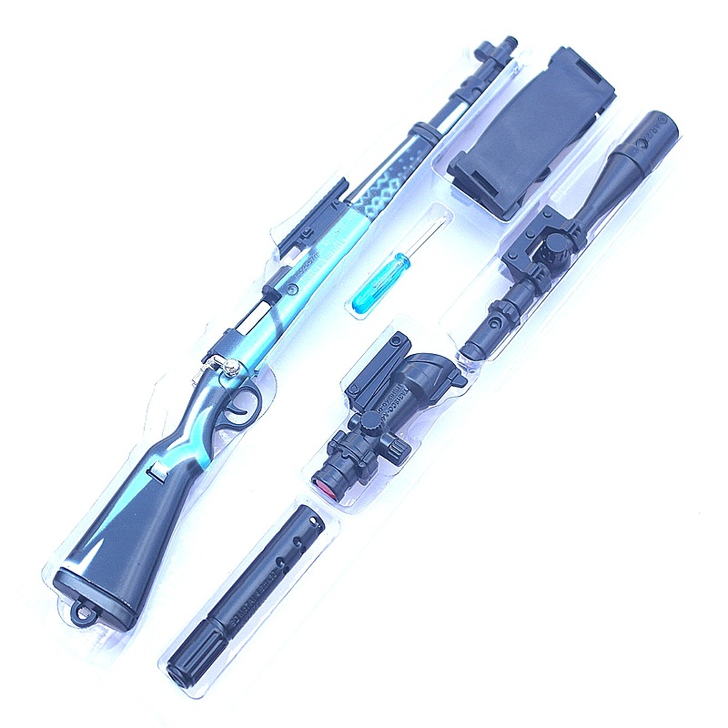 绝地大逃杀武器吃鸡MK14 98K M24 AKM影袭模型合金兵器30厘米-阿里巴巴