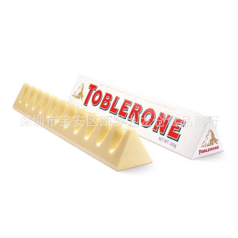批发 休闲零食 瑞士原装进口三角Toblerone白巧克力100g一盒20条-阿里巴巴