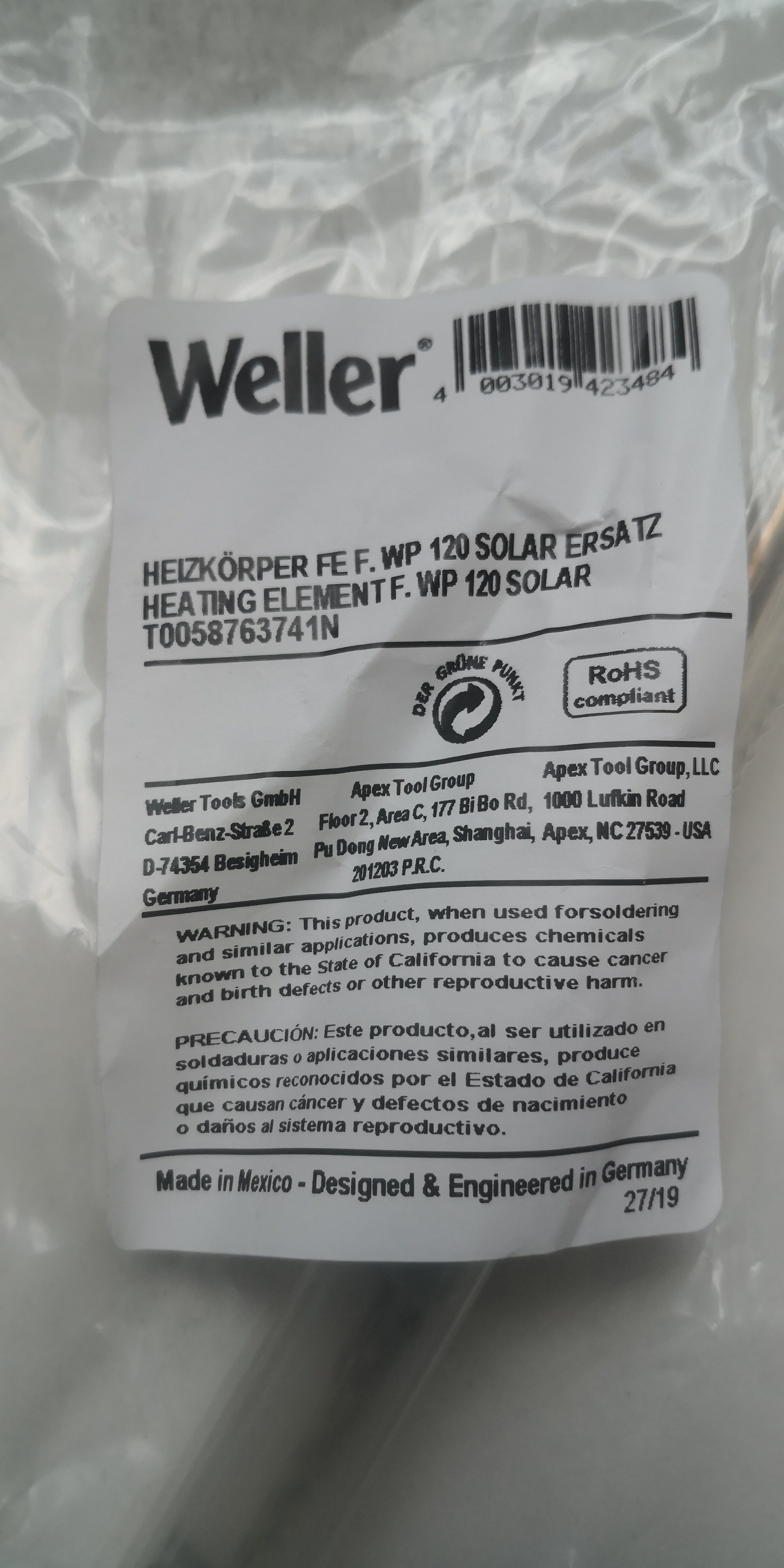 德国weller原装进口威乐WP120发热芯120W焊笔配XT系列烙铁头-阿里巴巴