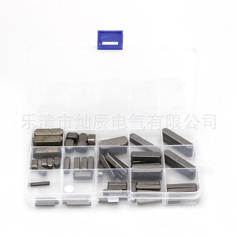 平行销60PCS盒装 A型平键定位销轴销子 方形平键平键销金属销套装-阿里巴巴