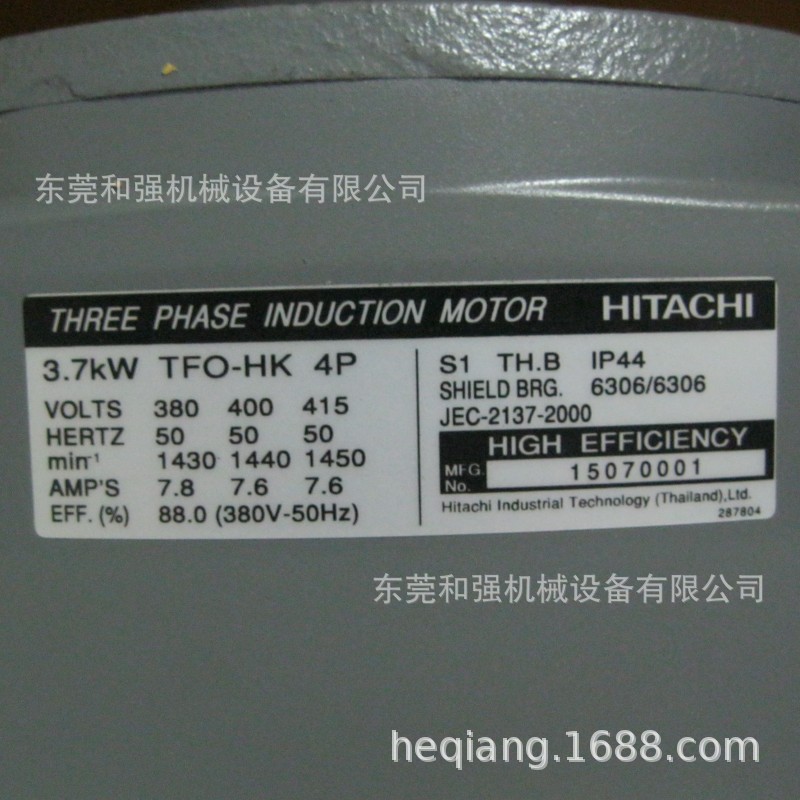 日立HITACHI电机 TFO-HK 3.7KW 4P 进口电动机 马达 TFO-HK3.7KW-阿里巴巴