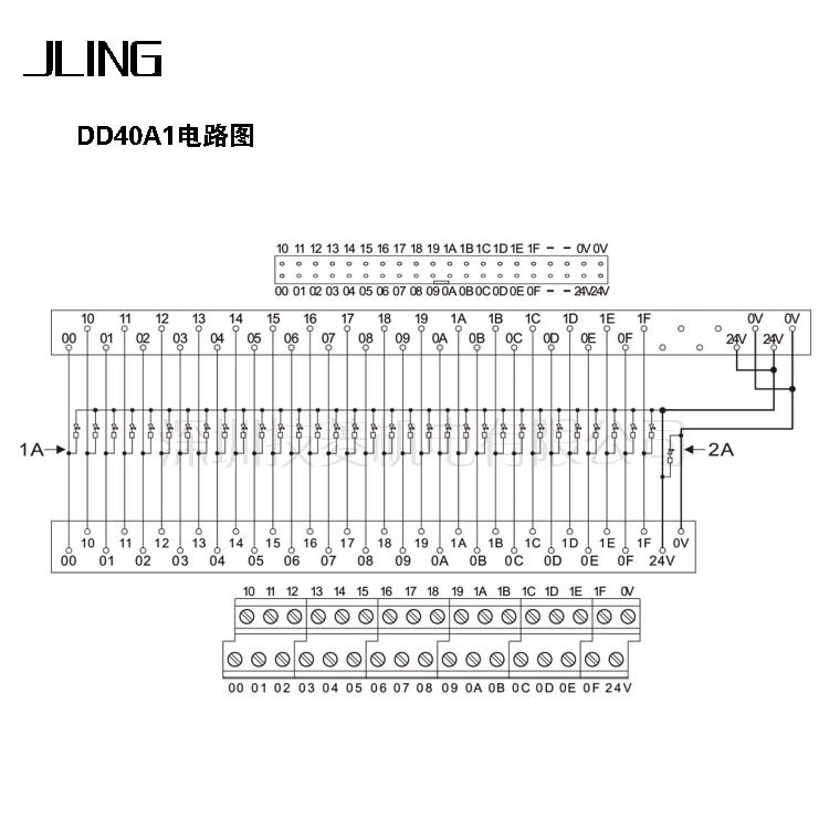 厂家直销技菱机电DD40A1/DD40A1-P 32位直流转换端子台大量现货-阿里巴巴