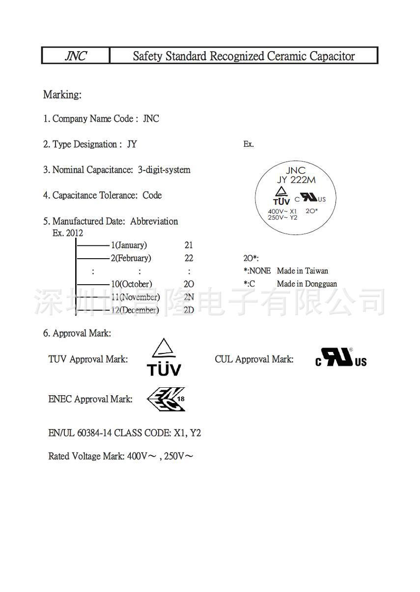 台湾JNC嘉耐Y电容JY16F103MY02N Y2:250V 1000PF Y5V材质-阿里巴巴