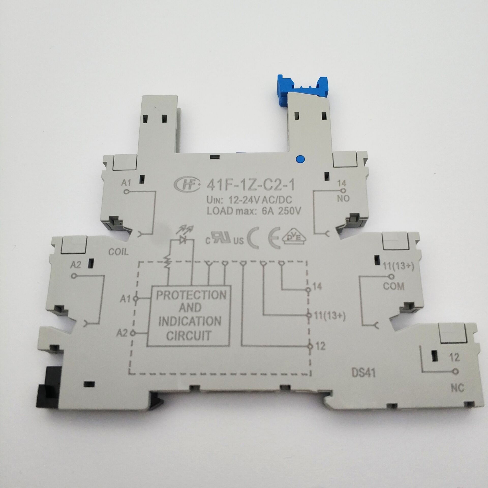 宏发继电器HF41F-024-ZS 41F-1Z-C2-1 24VDC 超薄继电器模块模组-阿里巴巴