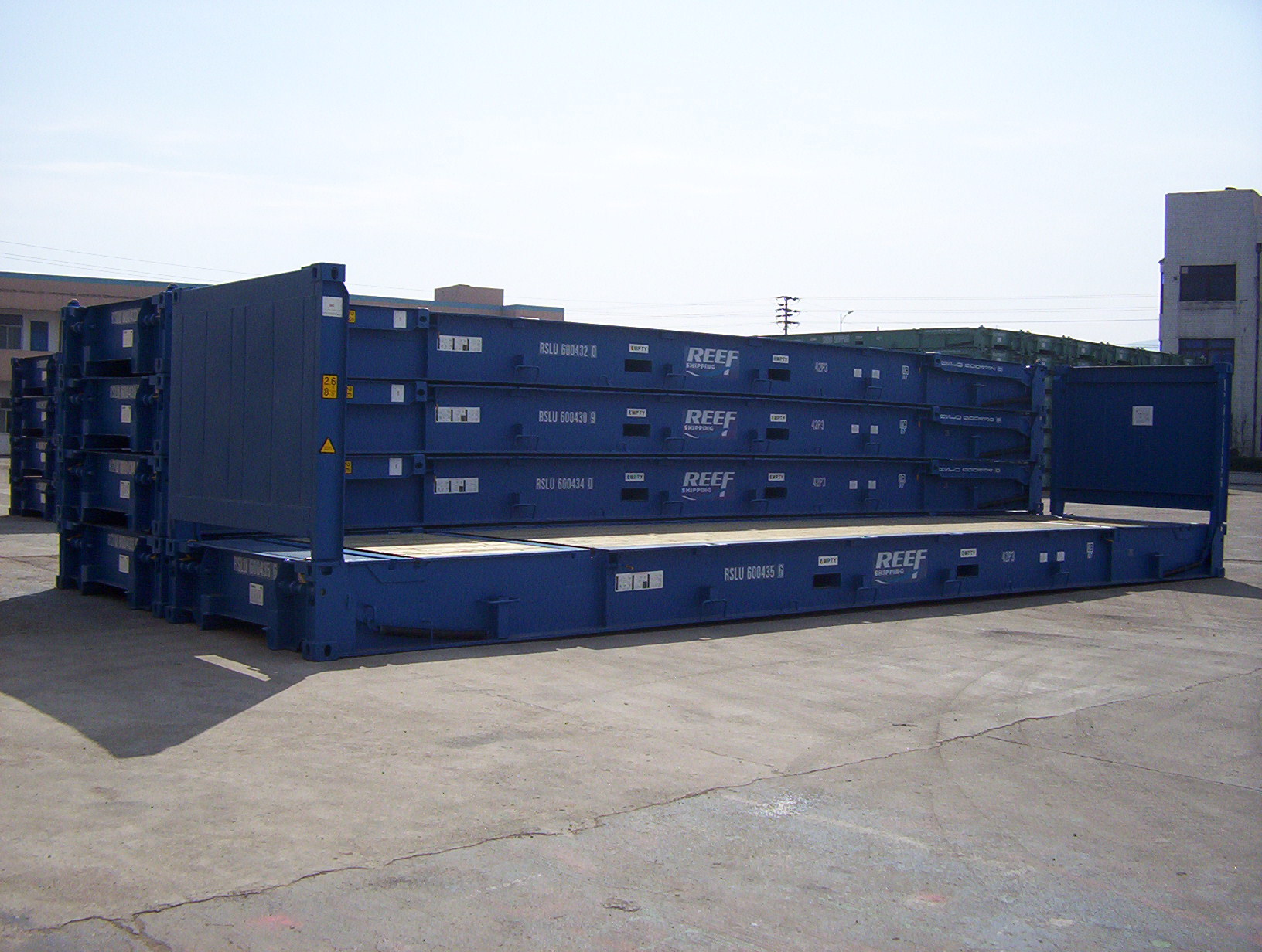 40尺折叠箱框架箱Flat rack container 特种集装箱海运外贸集装箱-阿里巴巴