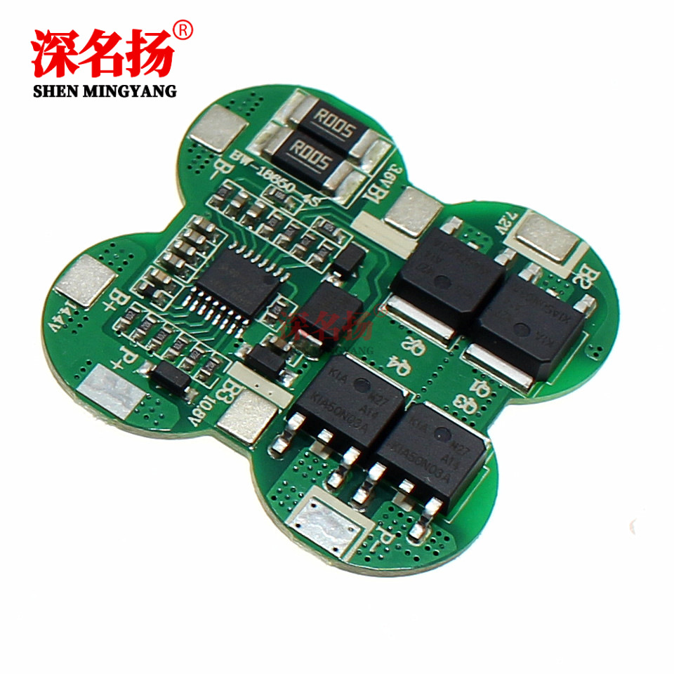 4串14.8V18650锂电池保护板16.8V防过充过放 短路保护20A限流保护-阿里巴巴