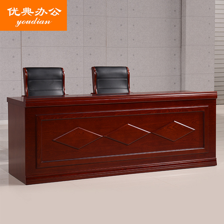会场实木主席台会议桌培训室讲台油漆贴皮条桌领导发言台洽谈桌-阿里巴巴