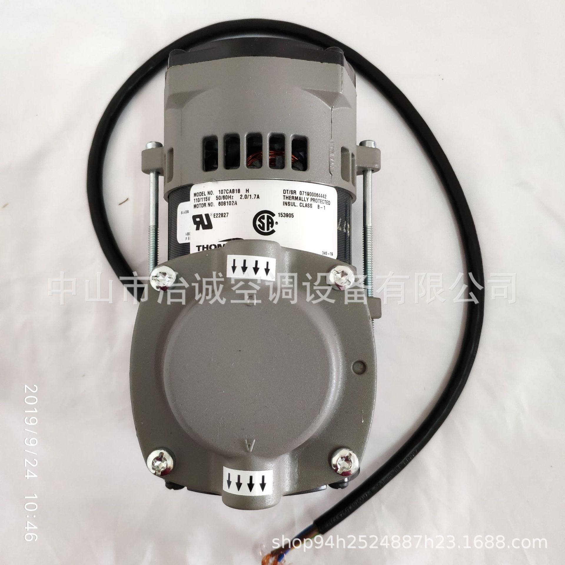 Thomas 107CAB18 H 110V离心机排气泵 PMP02057真空泵排气泵-阿里巴巴