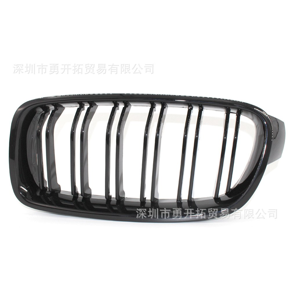 格栅适用于BMW F30 F31 F35 3 Series 2012-2016 双线 亮黑 黑色-阿里巴巴