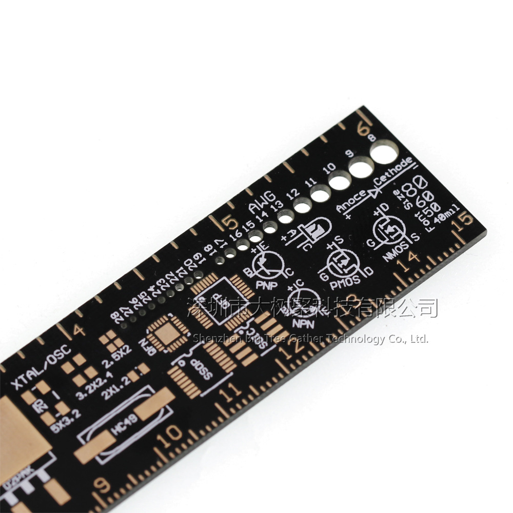 PCB Ruler PCB工程用尺 PCB封装单位 工程尺15CM 沉金工艺-阿里巴巴